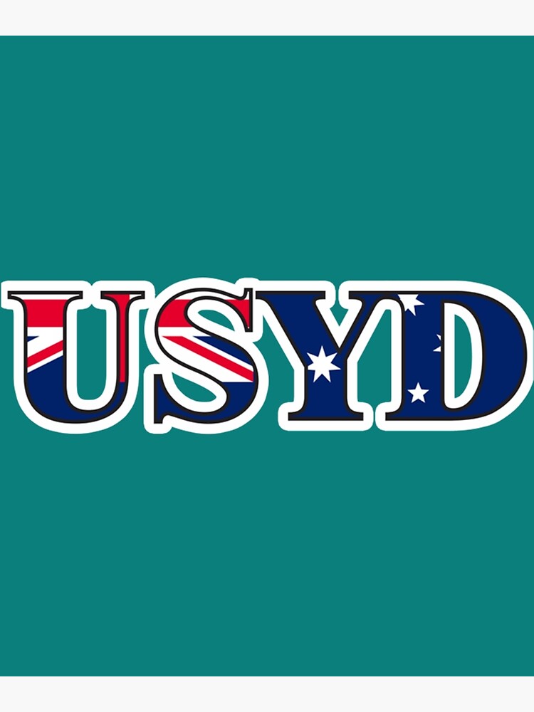 "UNIVERSITY OF SYDNEY USYD " Poster for Sale by ColorsOfChloe | Redbubble