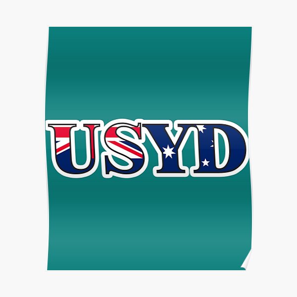 "UNIVERSITY OF SYDNEY USYD " Poster for Sale by ColorsOfChloe | Redbubble