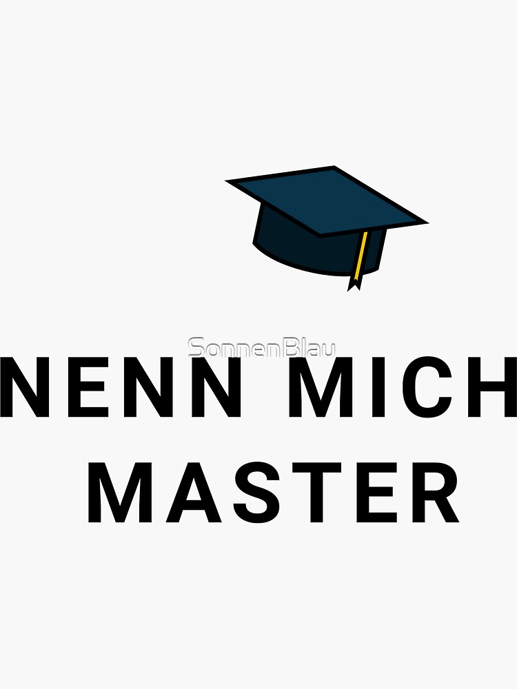 "call me master" Sticker by SonnenBlau | Redbubble