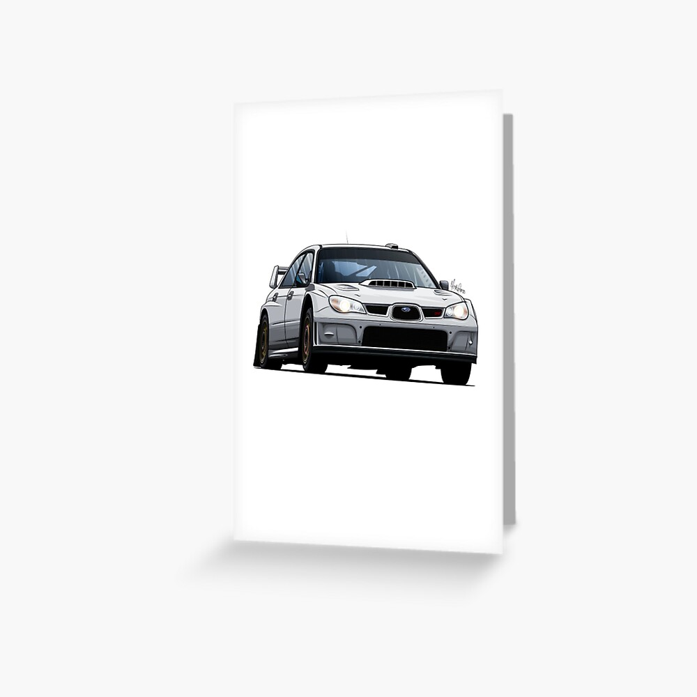 "Subaru Wrx Sti S12B WRC" Greeting Card by StickIt2mePrin | Redbubble