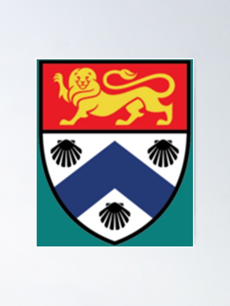 "Wesley College Crest " Poster for Sale by ColorsOfChloe | Redbubble