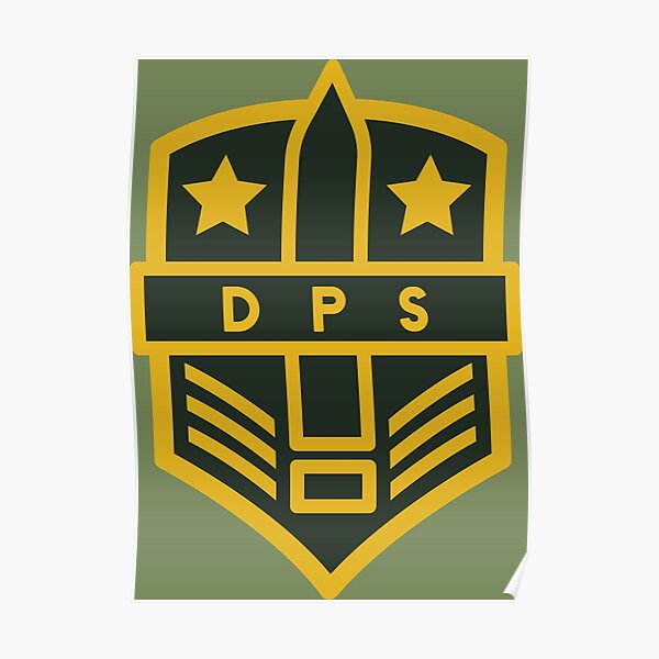 Póster «Parche del ejército principal de DPS» de JessicaAmber | Redbubble