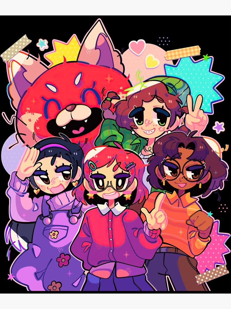 "Cute Anime Turning Red Characters Classic ." Photographic Print by ...