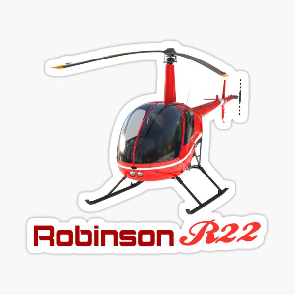 "Robinson r22 helicopter - R22 Robinson Helicopter" Sticker by Msikdar ...