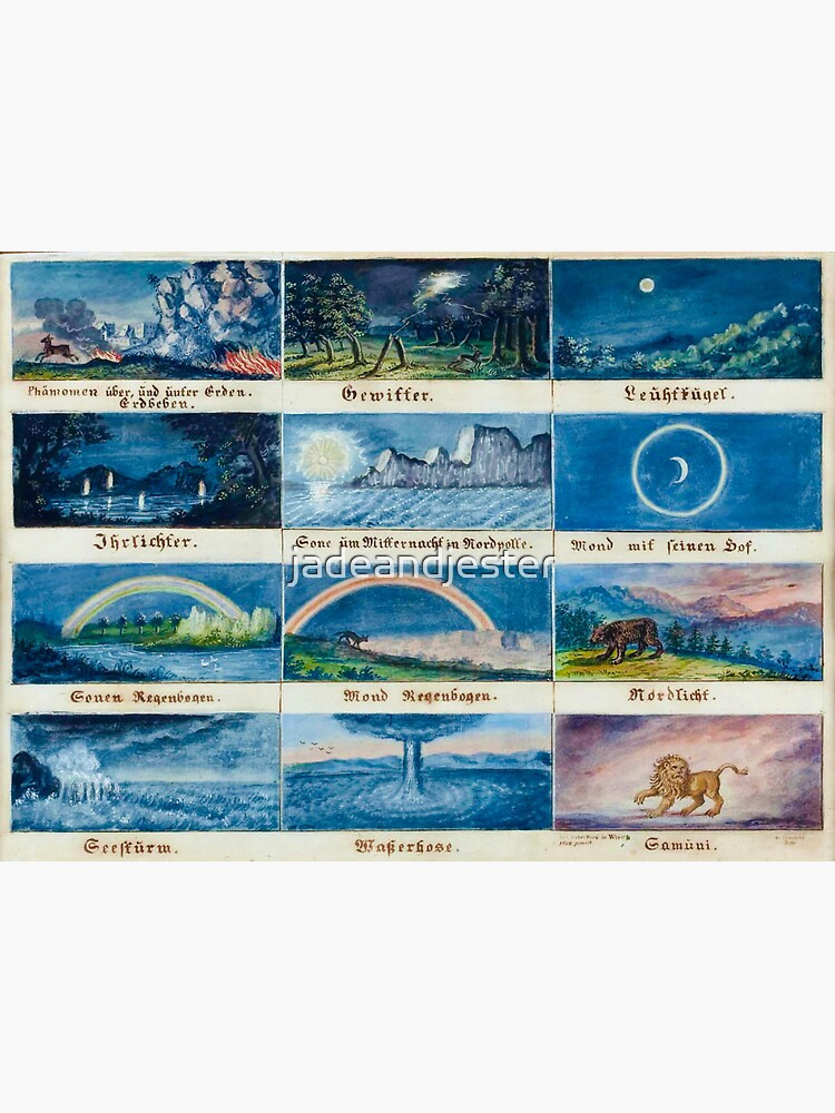 "Medieval Meteorology and Phenomena " Sticker by jadeandjester | Redbubble