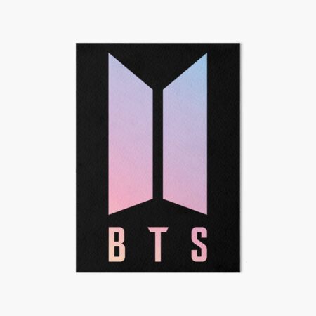 "Bts Logo (New) | Kpop Army bangtan K pop boys Pink Purple Blue ...
