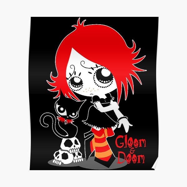 "Ruby Gloom and Doom Kitty " Poster for Sale by michellearwyn | Redbubble