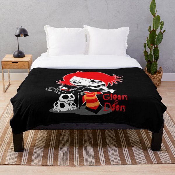 "Ruby Gloom and Doom Kitty " Throw Blanket for Sale by michellearwyn ...
