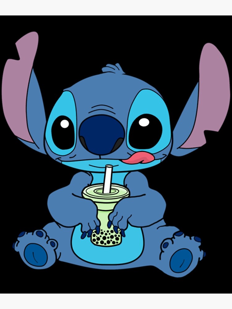 "Stitch With Honeydew Boba Drink Classic ." Poster for Sale by ...