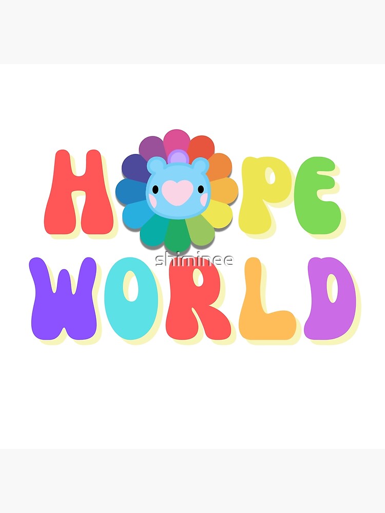 "BTS J-Hope World with BT21 Character Mang" Canvas Print for Sale by ...