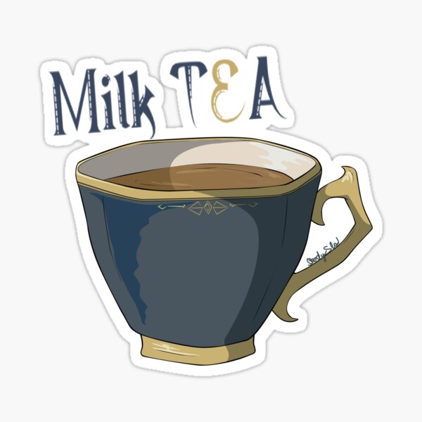 "Milk tea" Sticker by StedySlav | Redbubble