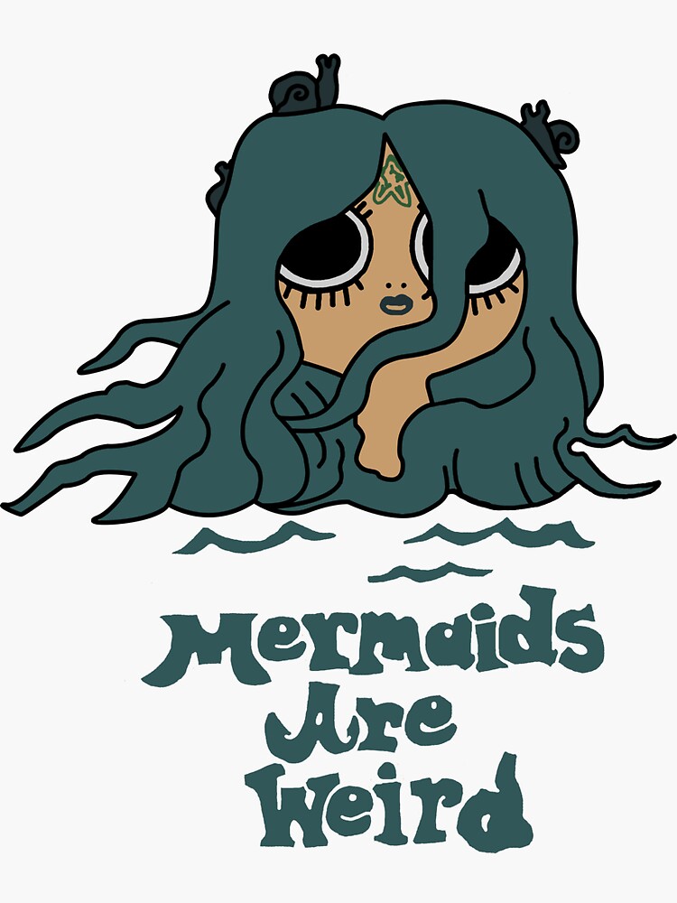 "Flapjack Mermaids Are Weird" Sticker for Sale by noellelucia | Redbubble