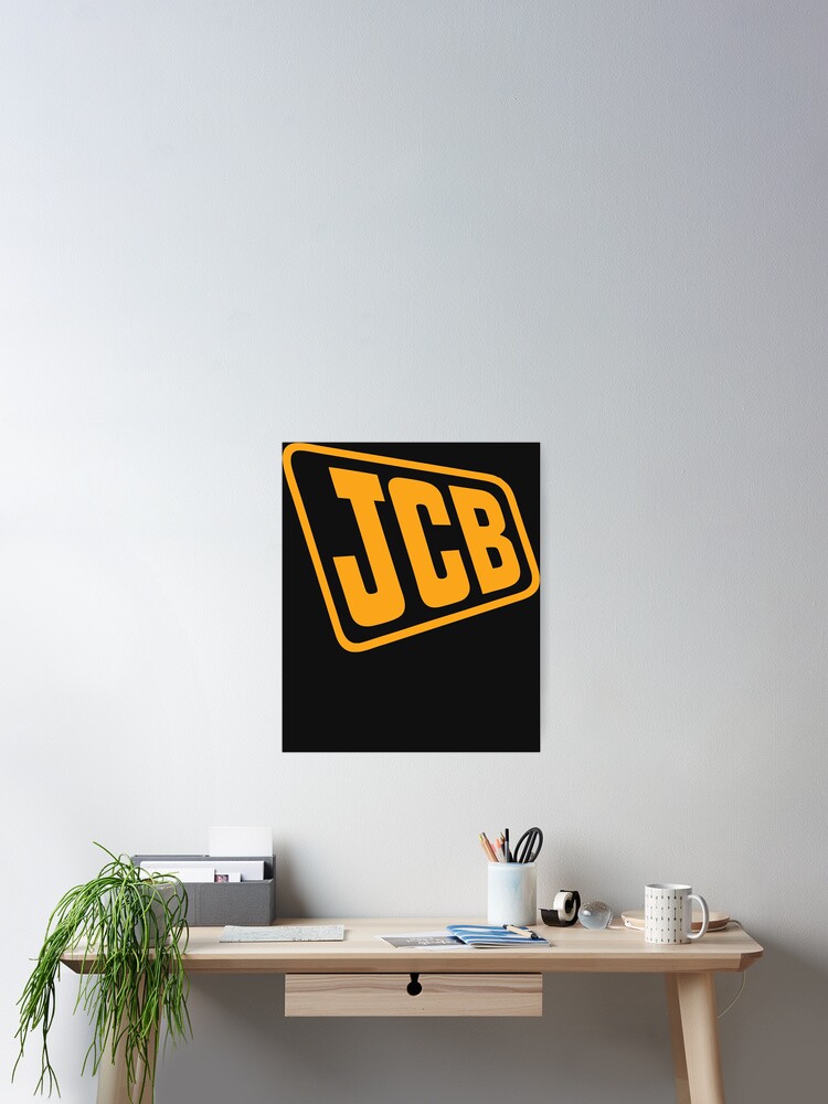 Poster for Sale mit "Meistverkauftes JCB Logo Merchandise Essential T ...