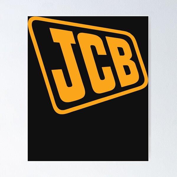 Poster for Sale mit "Meistverkauftes JCB Logo Merchandise Essential T ...