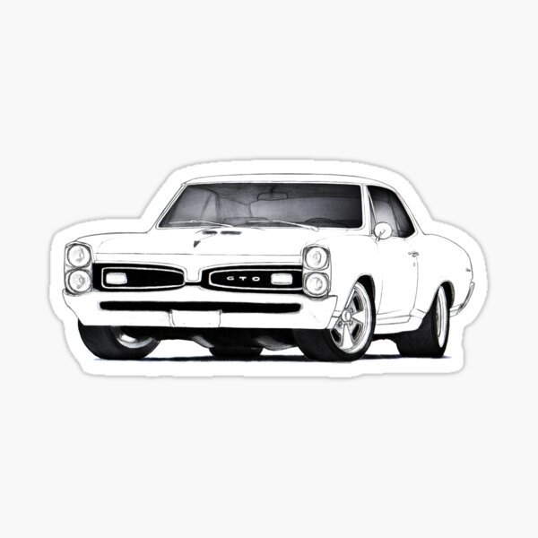 "1967 Pontiac GTO " Sticker by RunningWolfProd | Redbubble