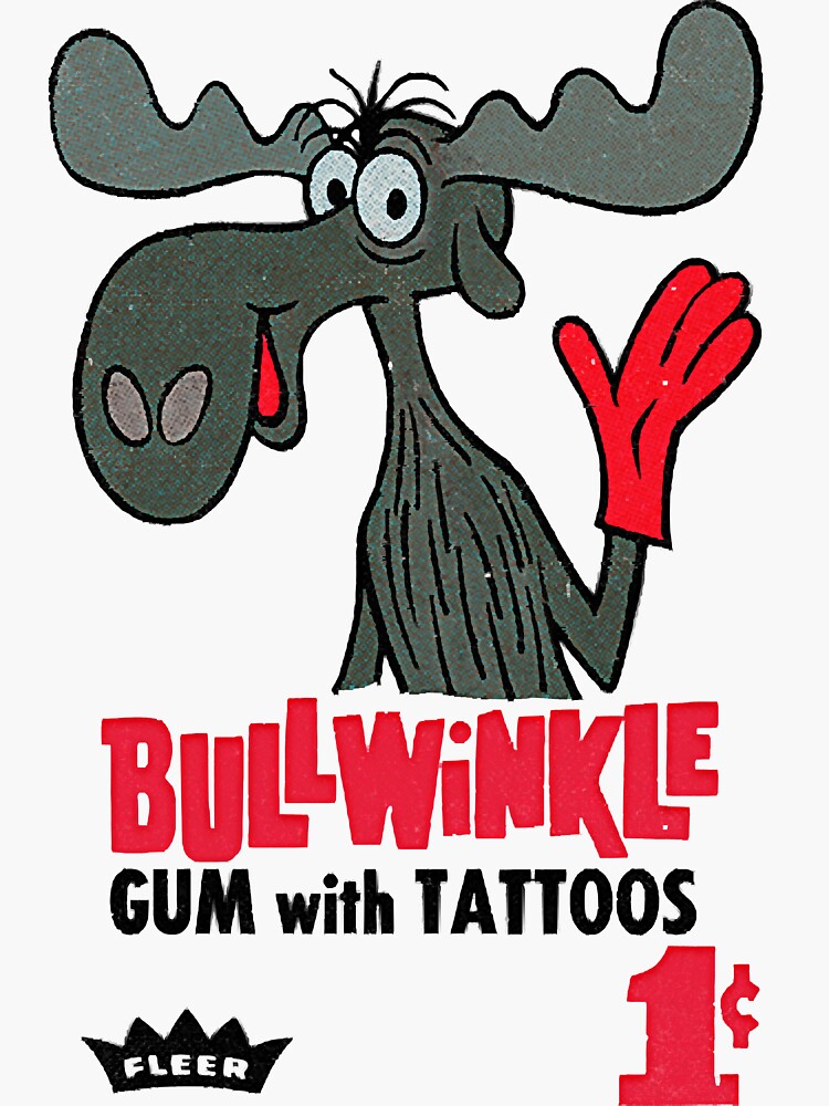"Bullwinkle Retro Faded Style Aesthetic Design " Sticker for Sale by ...