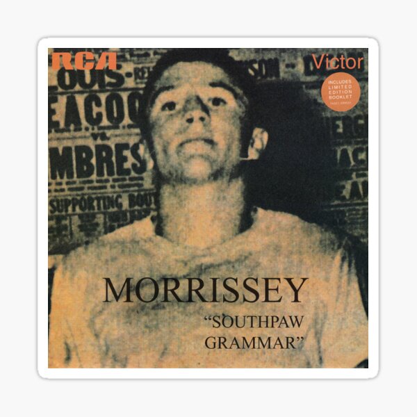 "Morrissey southpaw grammar" Sticker by DianeAdam4 | Redbubble