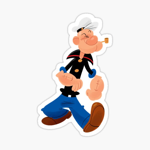 "Popeye " Sticker by Michell5341684 | Redbubble