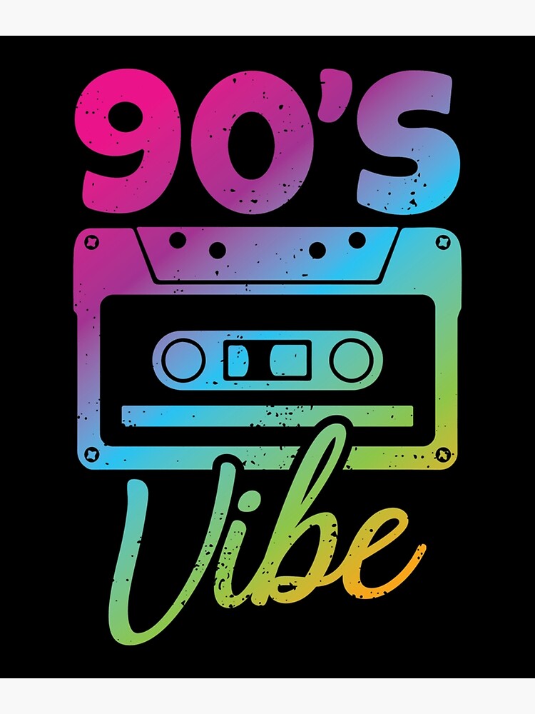 "90s Vibe Retro Cassette Tape" Poster for Sale by MichyBatshua | Redbubble