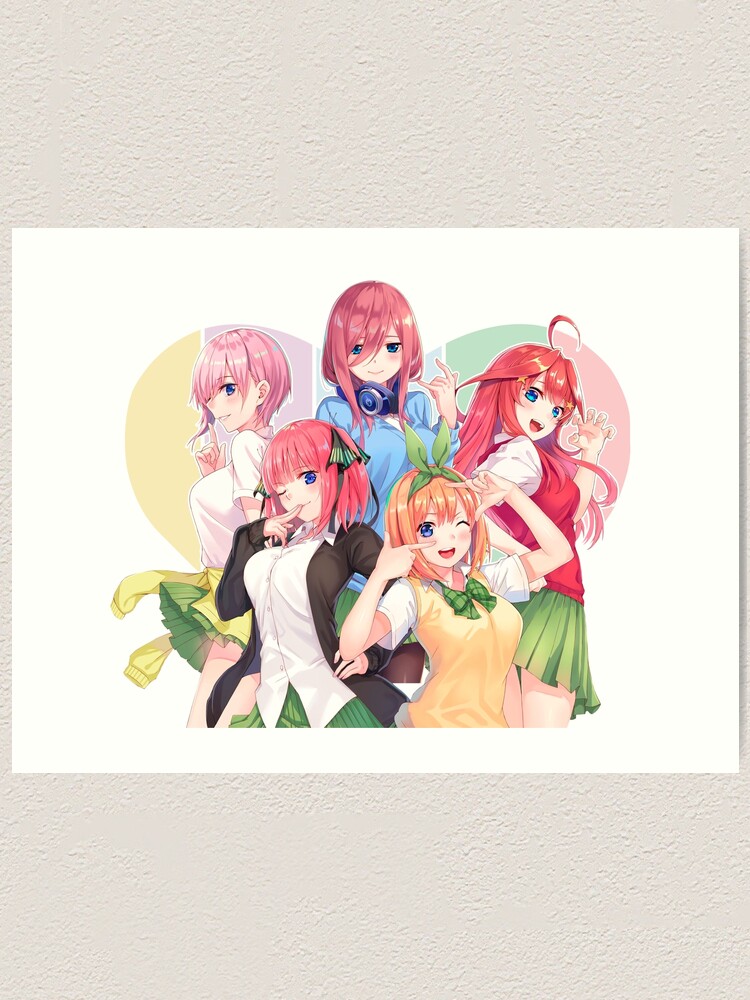 "5-toubun no Hanayome Waifu Girls " Art Print for Sale by hidoyatarg ...