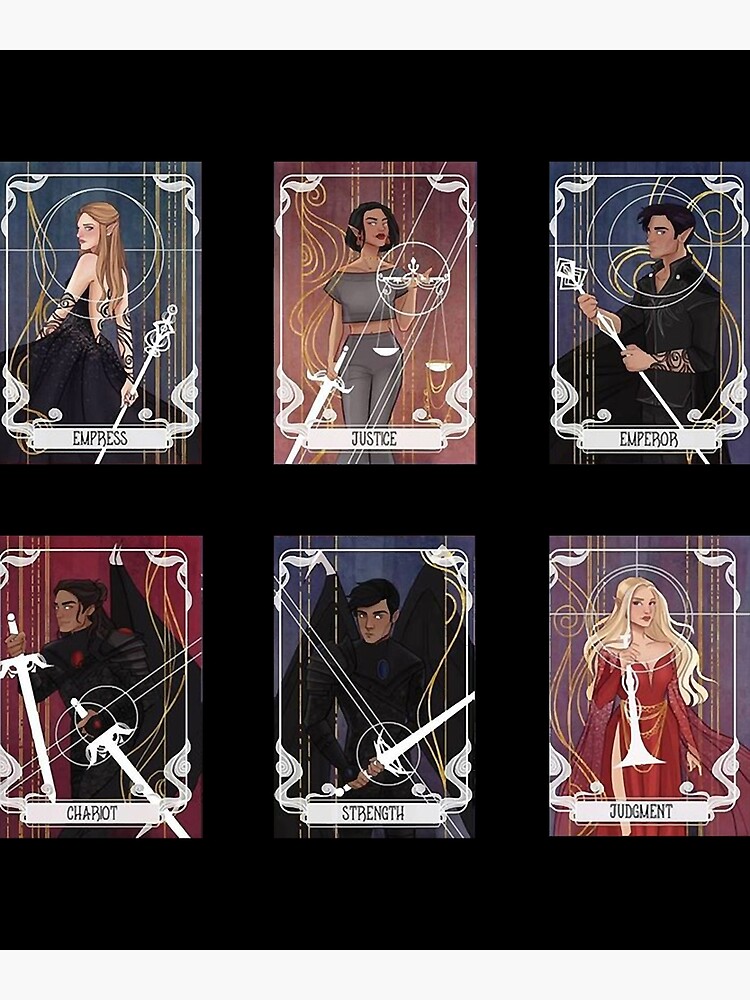"Acotar Character Cards Sticker Pack" Poster by PopyGigi | Redbubble