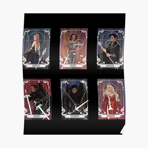 "Acotar Character Cards Sticker Pack" Poster by PopyGigi | Redbubble