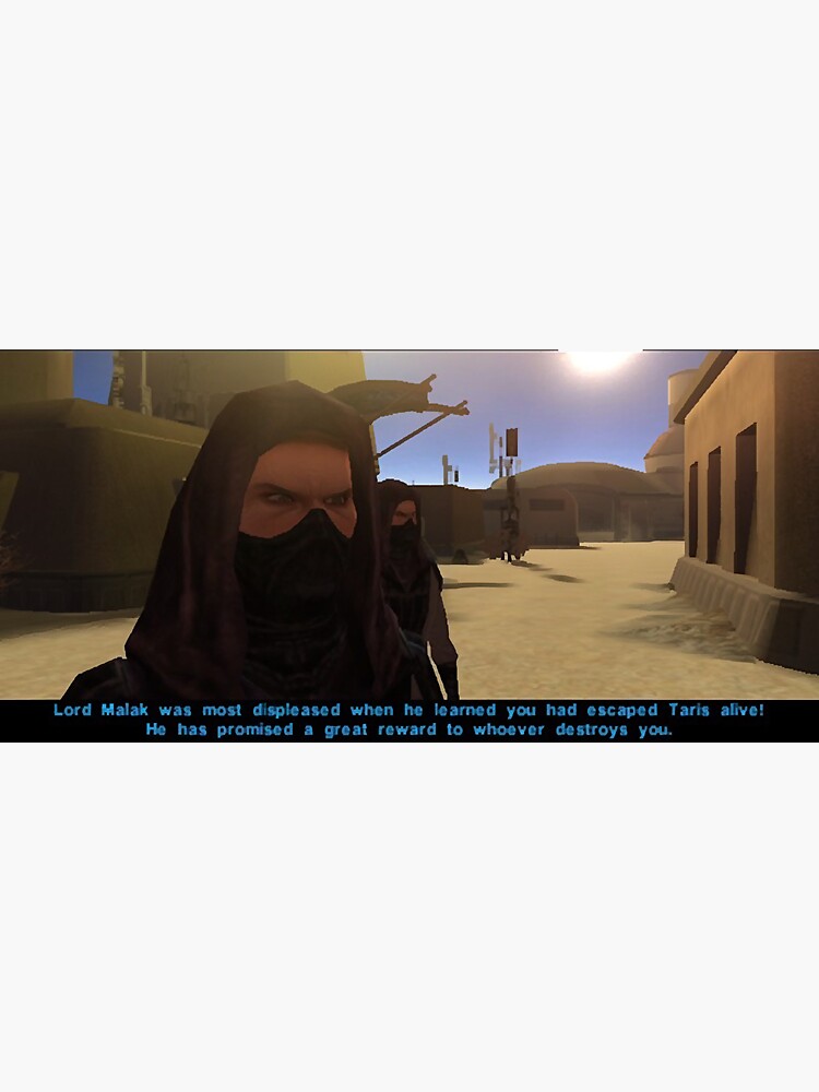 "Lord Malak was most displeased " Sticker for Sale by DeniseB2311106 ...