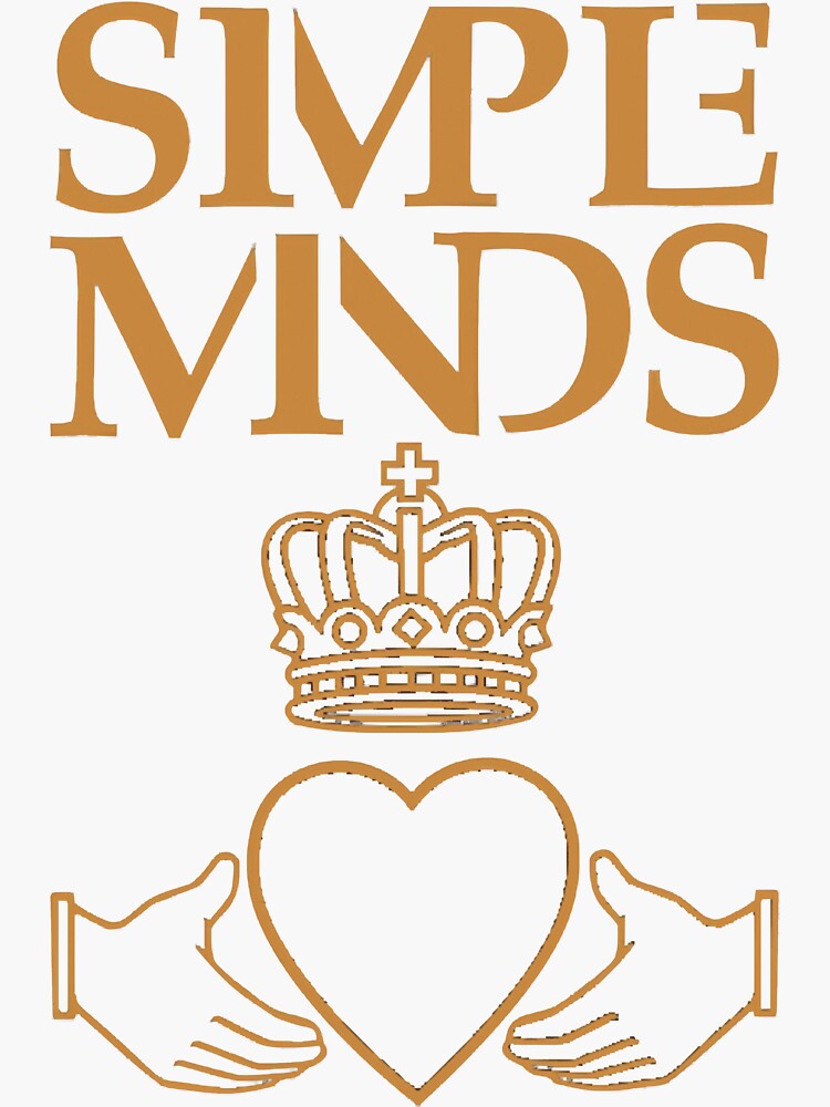 "Simple Minds Logo" Sticker by fiftyzachrey6 | Redbubble