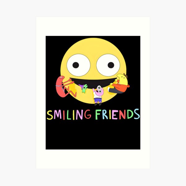 "Smiling Friends Logo " Art Print for Sale by margauxjavonn | Redbubble