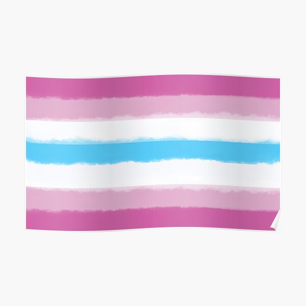 "Femboy Flag" Poster by SaturnUmbreon | Redbubble