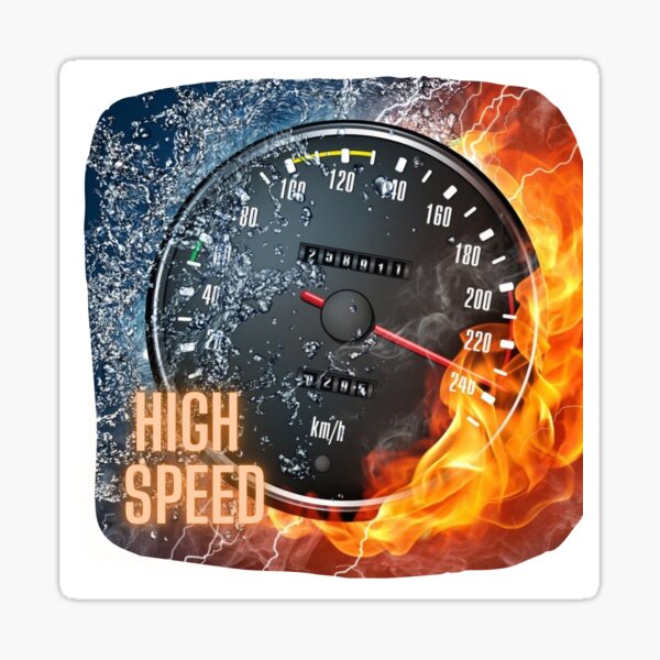 "high speed" Sticker by Magadel | Redbubble
