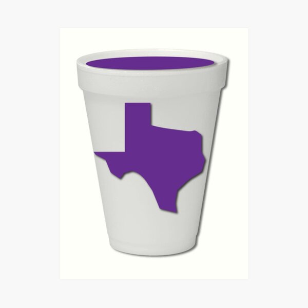 "Texas Lean Screw Styrofoam Cup" Art Print by AlienatedOpus | Redbubble