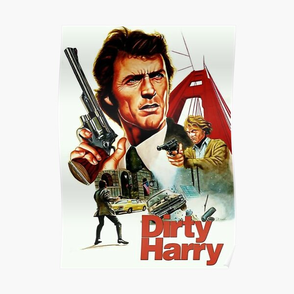 "Dirty Harry by Clint Eastwood Movie Poster" Poster for Sale by ...