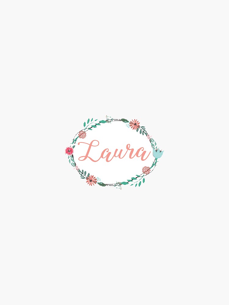 "Laura" Sticker for Sale by raurakramer | Redbubble