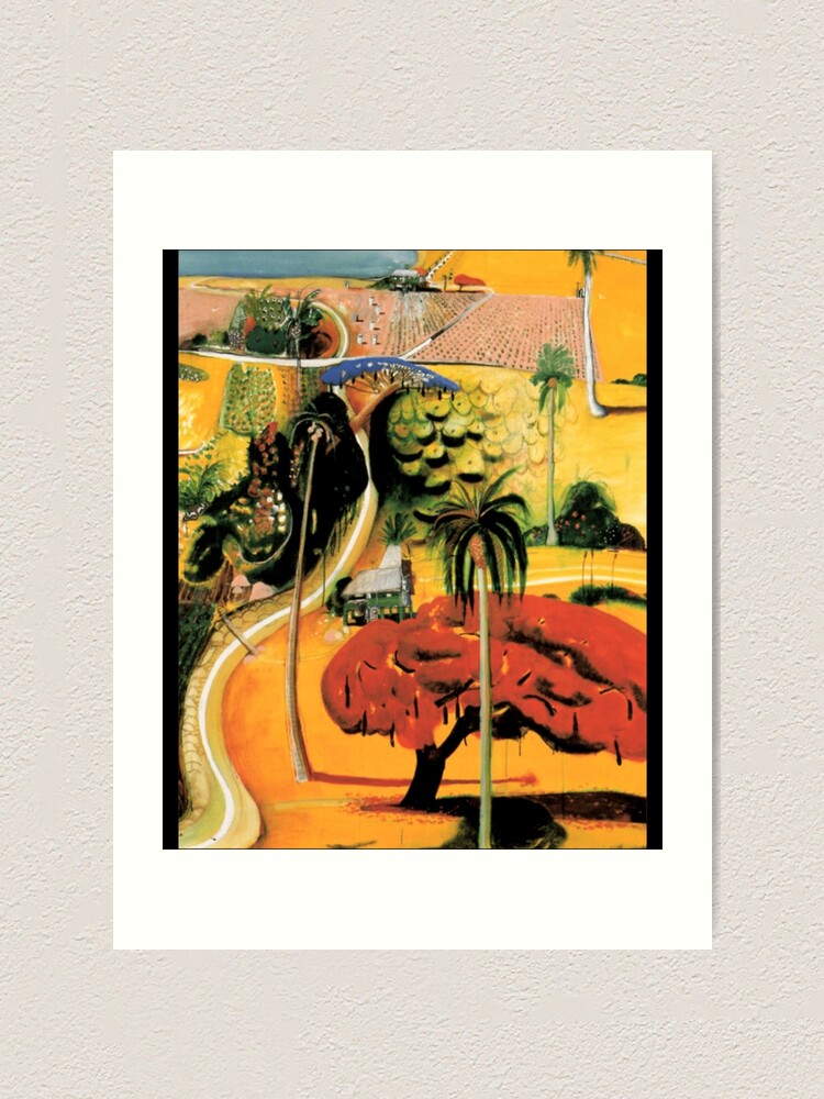 "Brett Whiteley - Far North Queensland (1992) oil, earth, charcoal ...