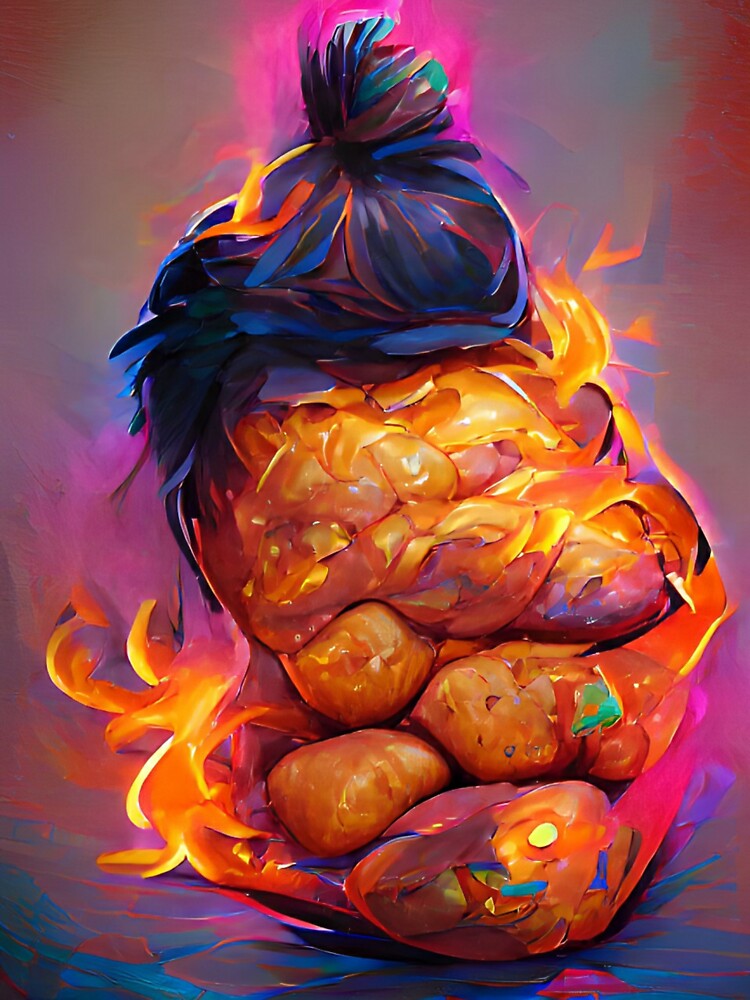 "The Flaming Potato" Sticker for Sale by LABAZA | Redbubble