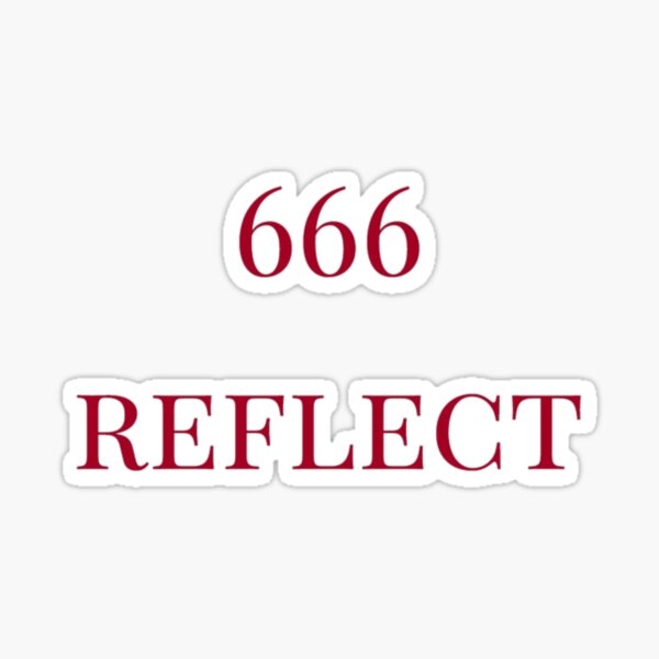 "REFLECT" Sticker by Nyx-Chaos | Redbubble