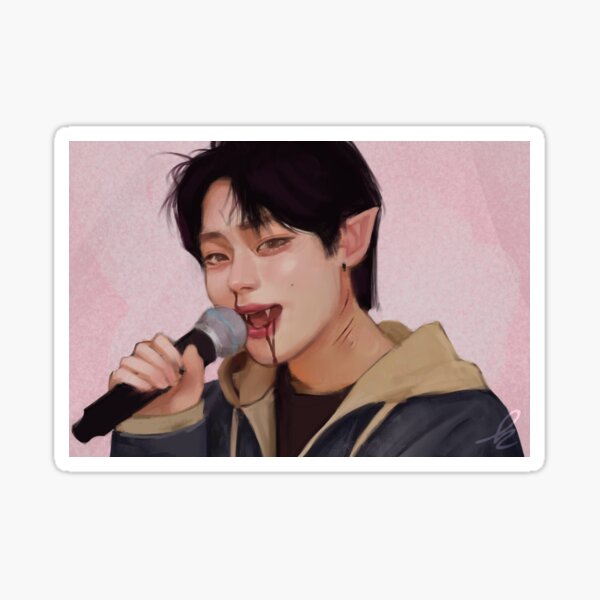"Vampire Sunoo" Sticker by Kl-artwork- | Redbubble