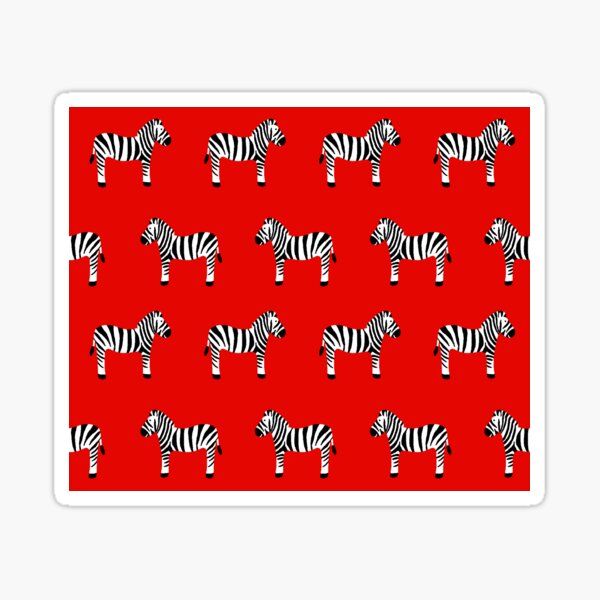 "Hand-drawn cute zebra print" Sticker for Sale by Cheekyleopard | Redbubble
