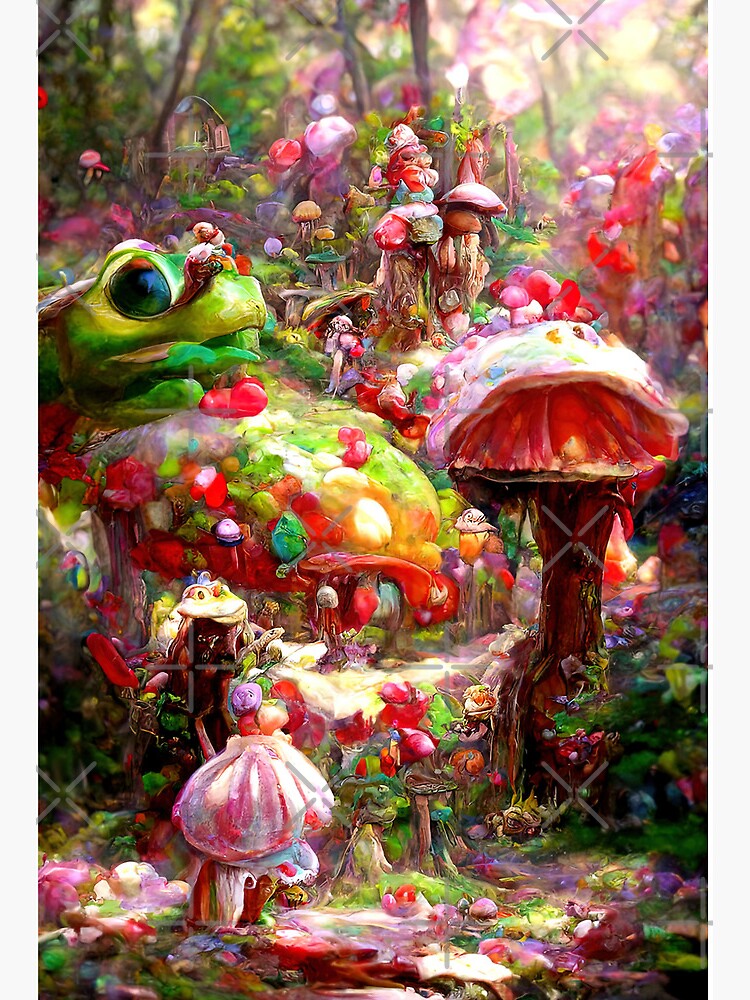 "Cottagecore Fantasy Fairycore Landscape" Art Board Print for Sale by ...