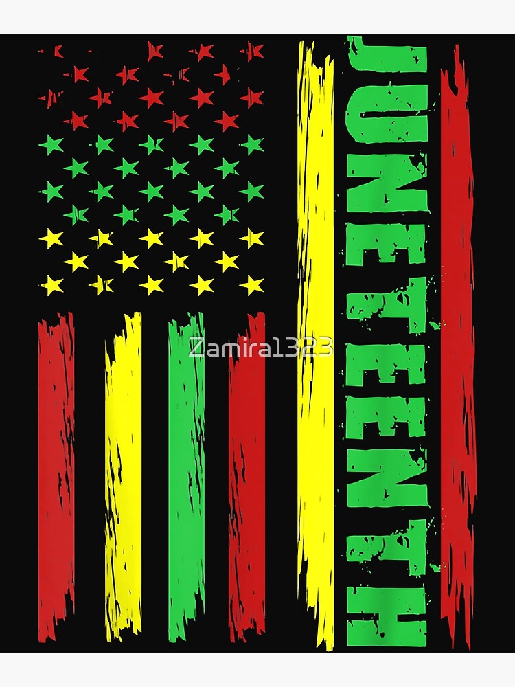 "Juneteenth In Flag For Black History Day Black history Junet" Poster ...