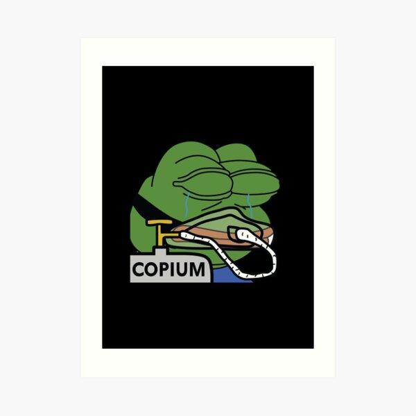 "Copium Emote High Quality" Art Print by SimplyNewDesign | Redbubble