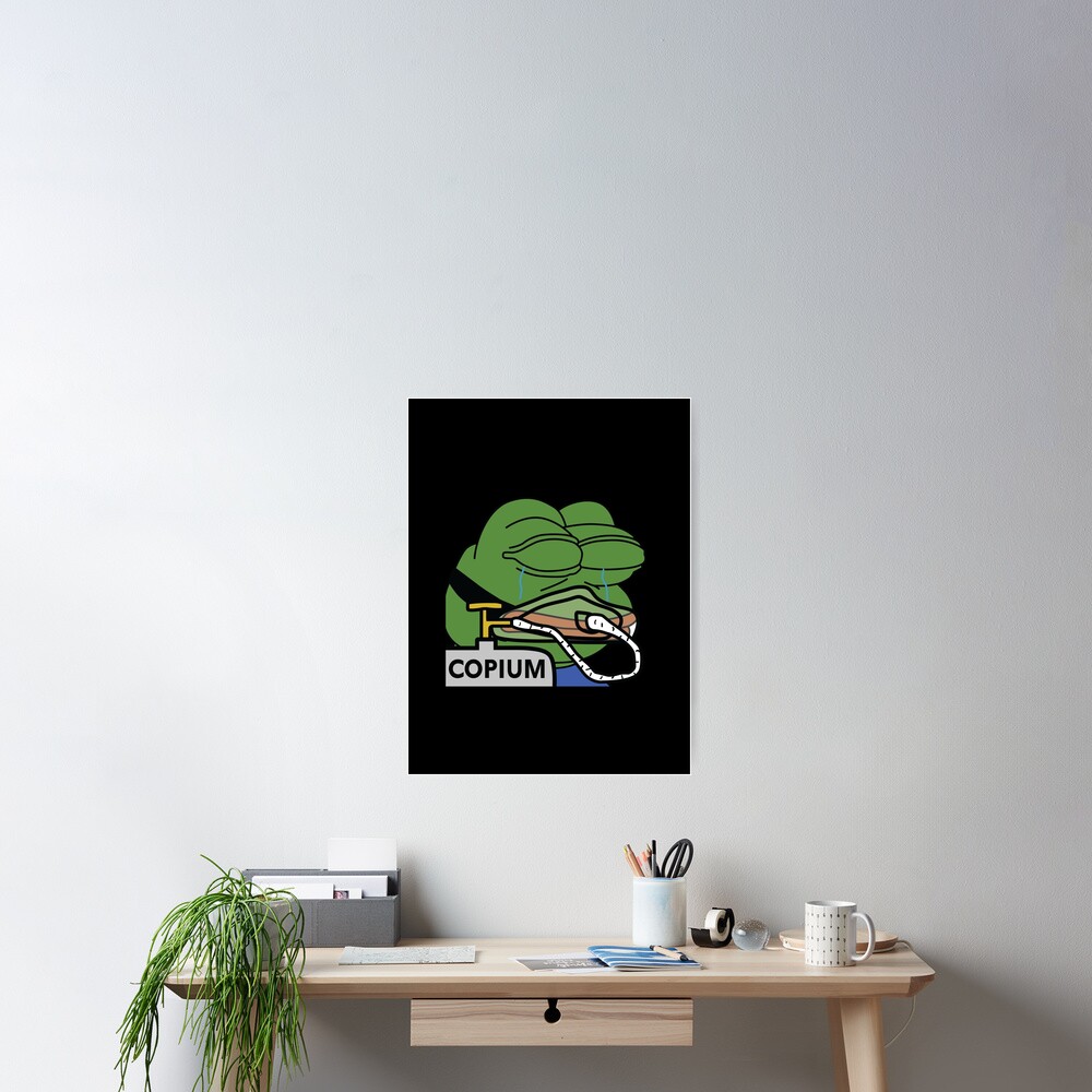 "Copium Emote High Quality" Poster by SimplyNewDesign | Redbubble