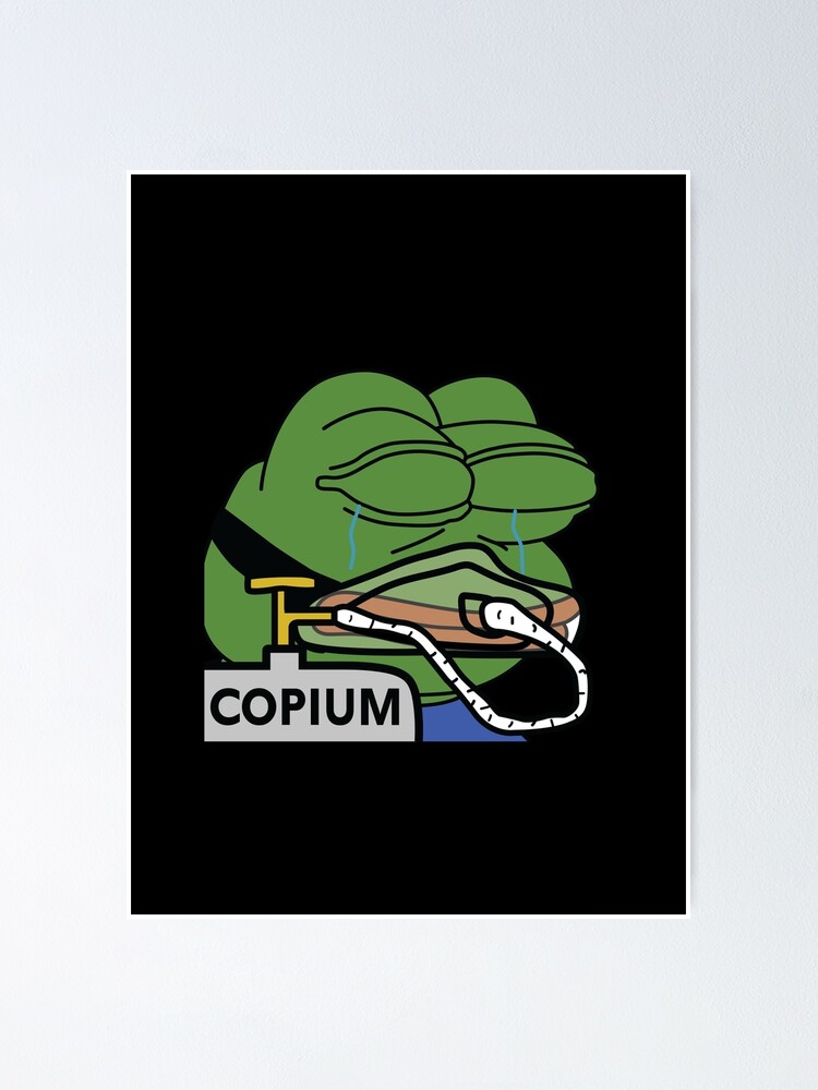 "Copium Emote High Quality" Poster for Sale by SimplyNewDesign | Redbubble