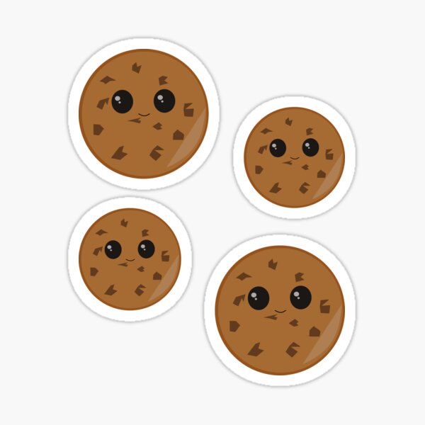 "cute happy cookie" Sticker by orbsight | Redbubble