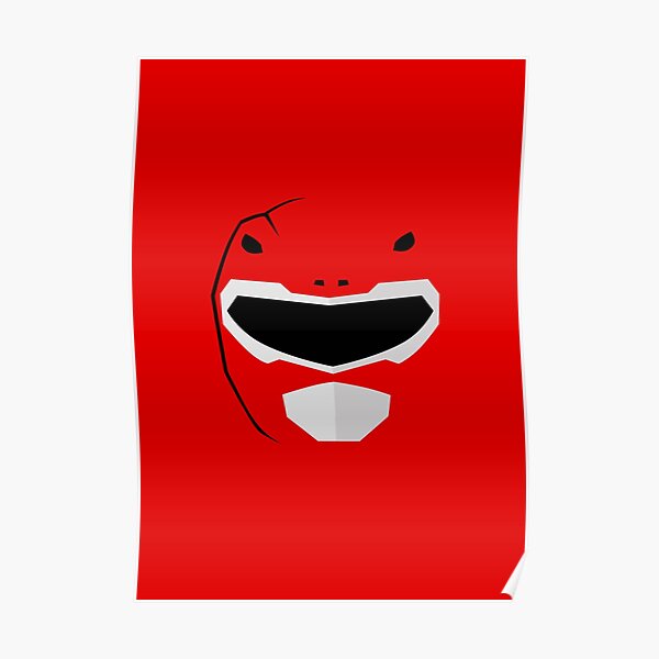 "Red ranger" Poster for Sale by bygrafis | Redbubble