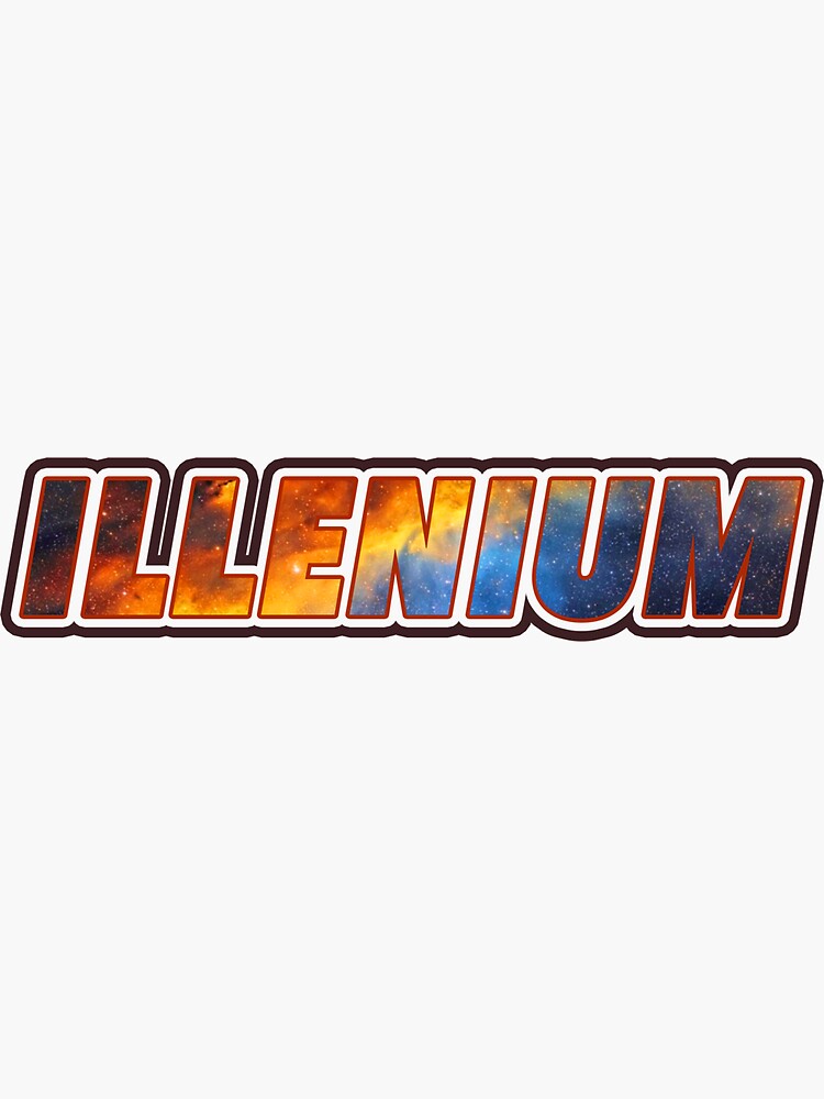 "ILLENIUM" Sticker for Sale by J-Lan | Redbubble