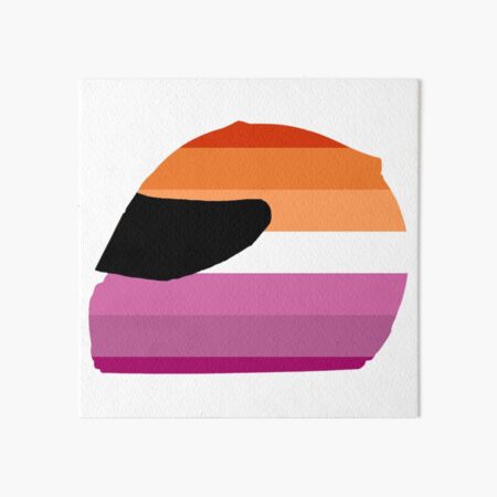 "Formula 1 LGBTQ+ Lesbian Helmet Design" Art Board Print for Sale by ...
