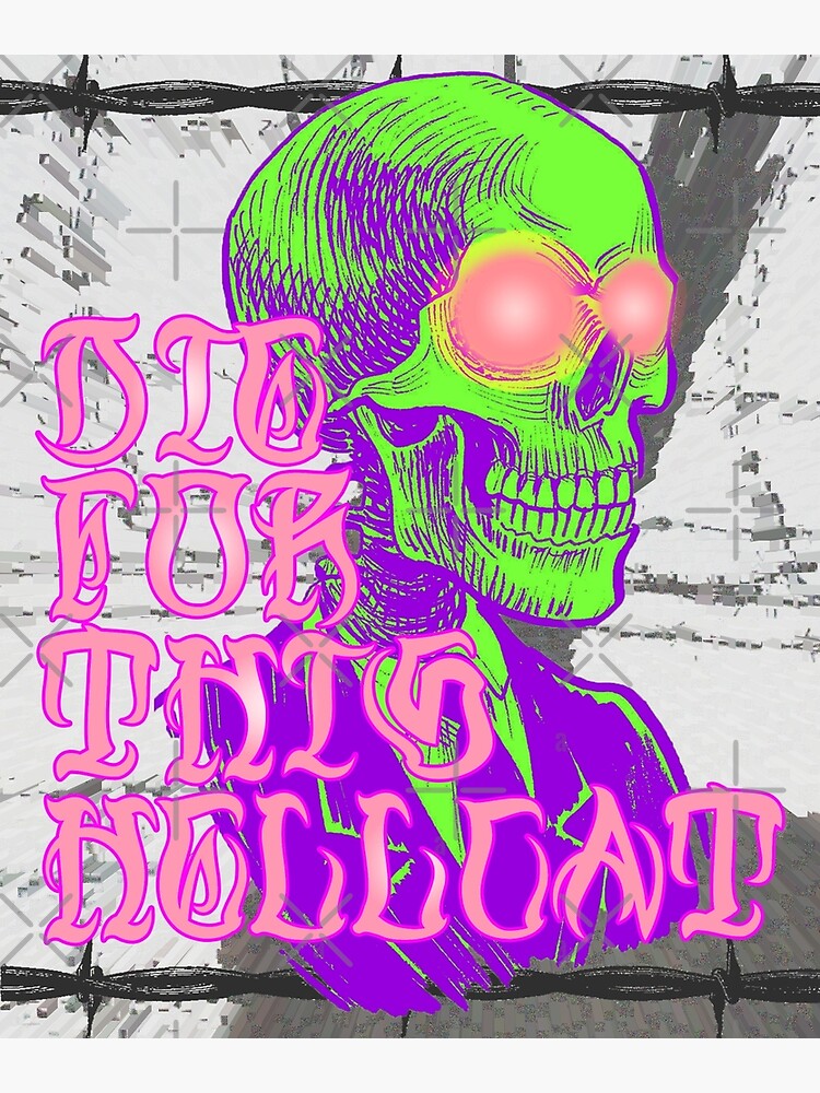 "Die For This Hellcat - cyberpunk" Poster for Sale by Gotenbee | Redbubble