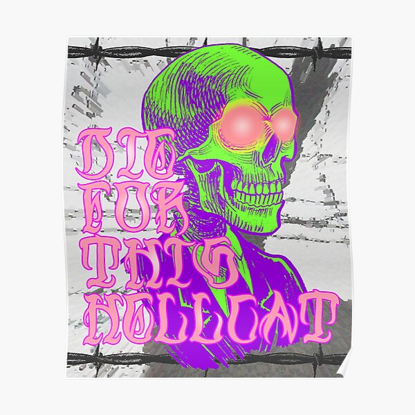 "Die For This Hellcat - cyberpunk" Poster for Sale by Gotenbee | Redbubble